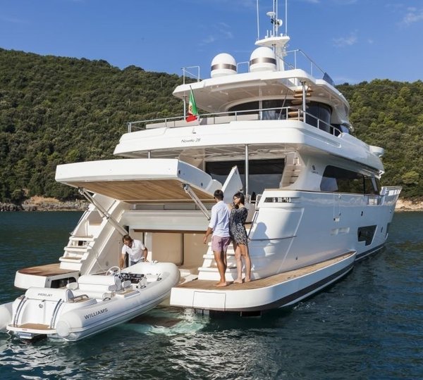 Yacht Navetta 28, a Ferretti Custom Line Superyacht | CHARTERWORLD ...